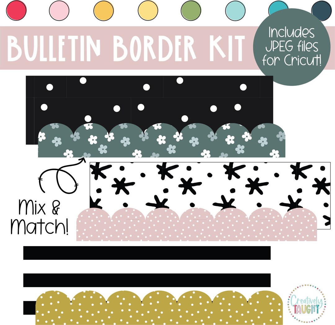 Retro - Bulletin Board Borders - Etsy