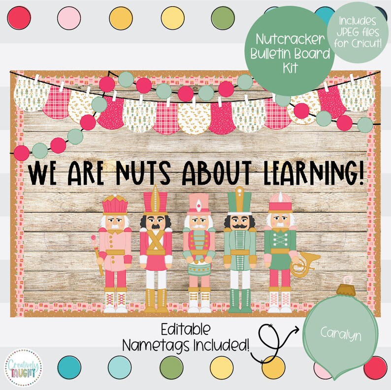 Nutcracker Christmas Christmas December Bulletin Board Kit - Etsy