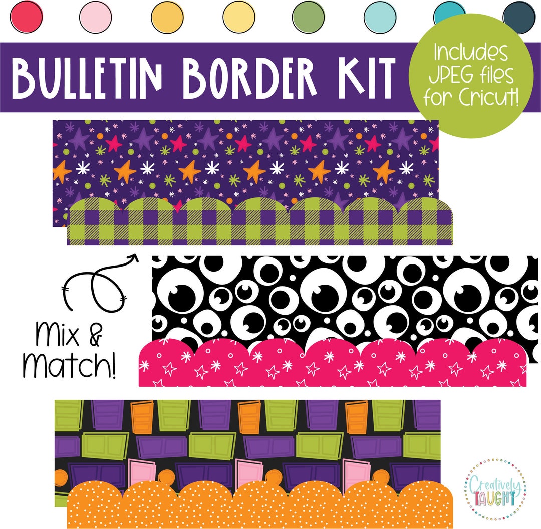 Monster Mash - Halloween Bulletin Board Borders - Etsy