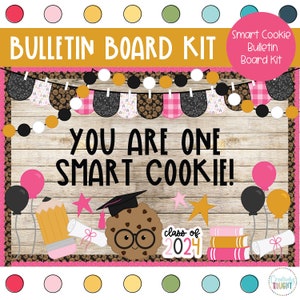 One Smart Cookie - Graduation - May Bulletin Board Kit - Etsy