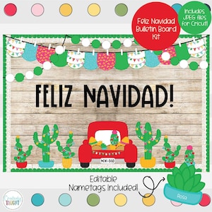 Feliz Navidad Ethnic Christmas Bulletin Board - Etsy