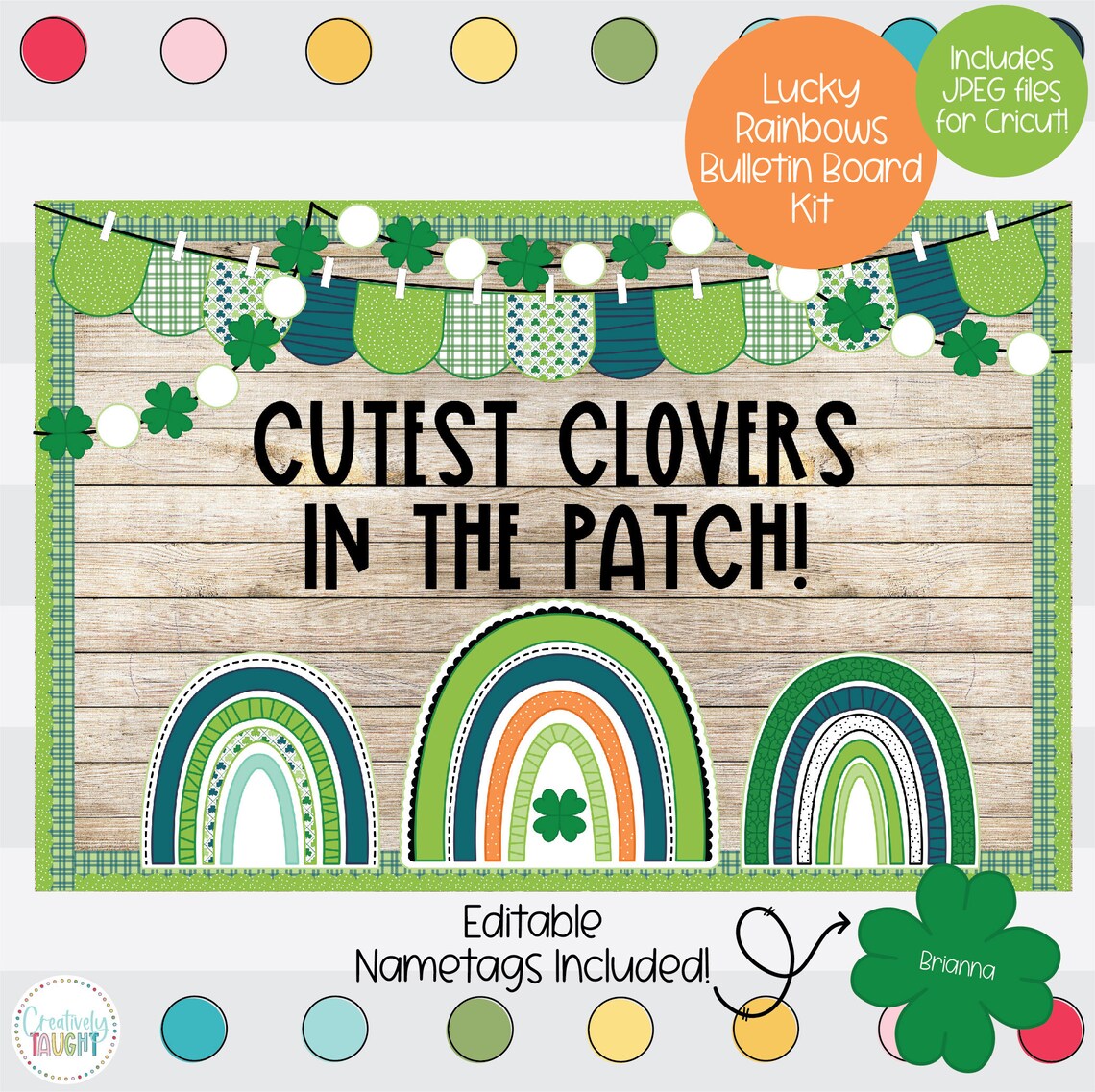 Cutest Clovers in the Patch St. Patricks Day Bulletin Board - Etsy