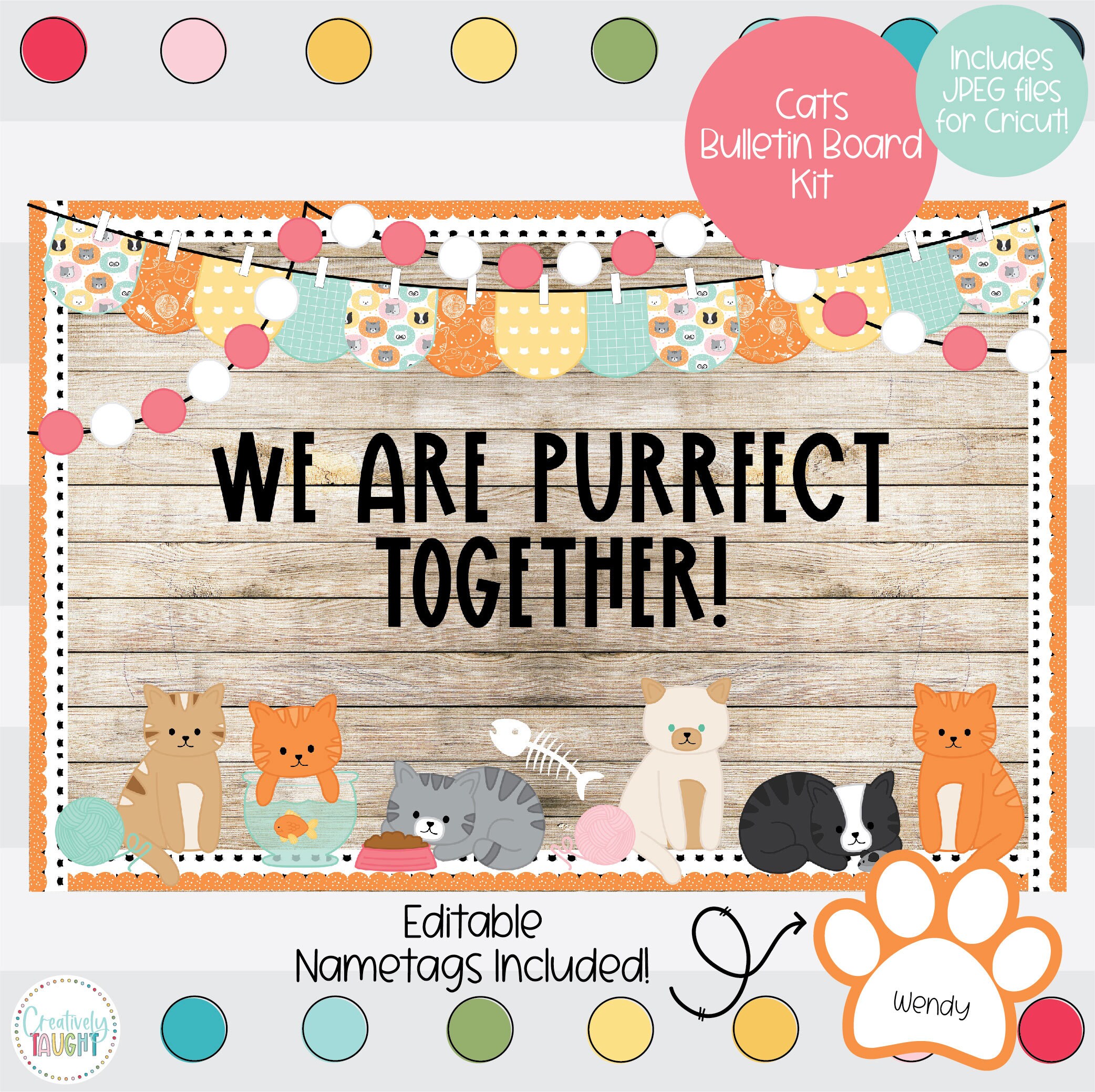 Cats - Back to School Bulletin Board - Etsy