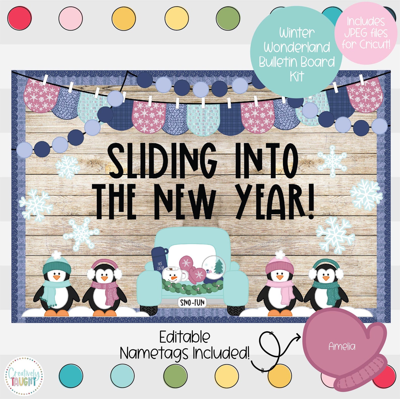 Winter Wonderland Penguins Winter December & January - Etsy