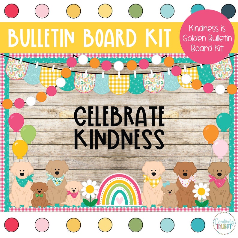 Kindness is Golden - Spring - Rainbow - Golden Retriever - Puppy ...