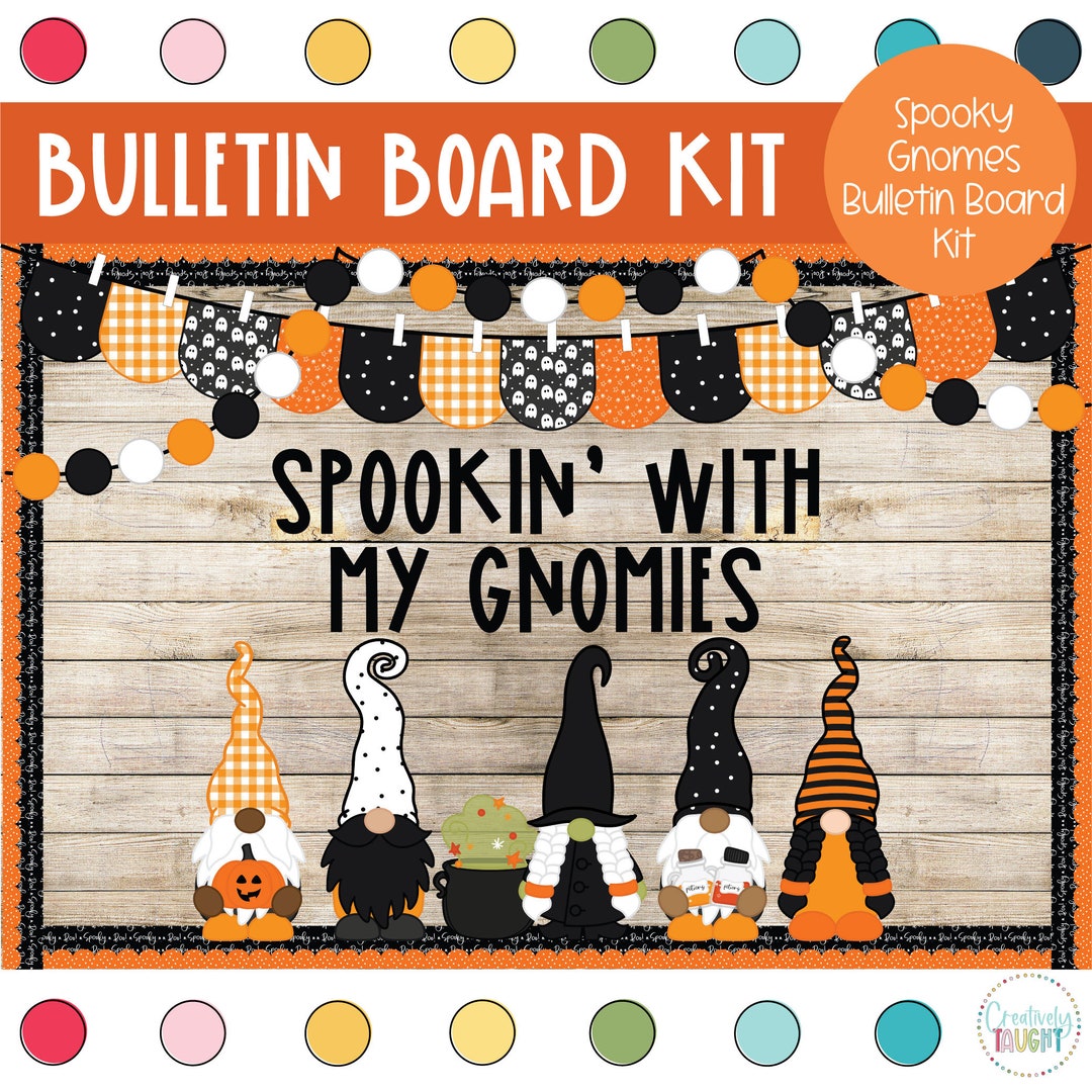 Halloween Gnomies - Fall - Halloween - Bulletin Board Kit - Etsy