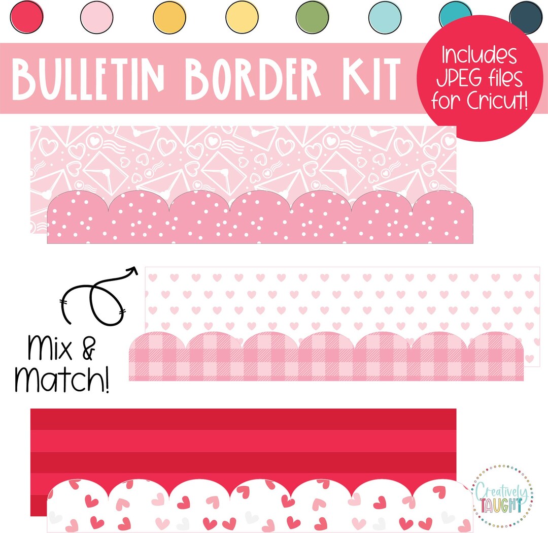 Post Office Valentines - February - Valentines Bulletin Board Borders ...