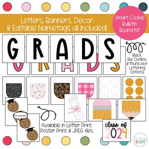 One Smart Cookie - Graduation - May Bulletin Board Kit - Etsy