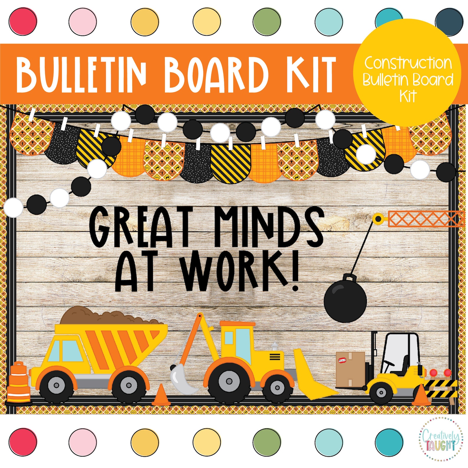Construction Bulletin Board Kit - Etsy