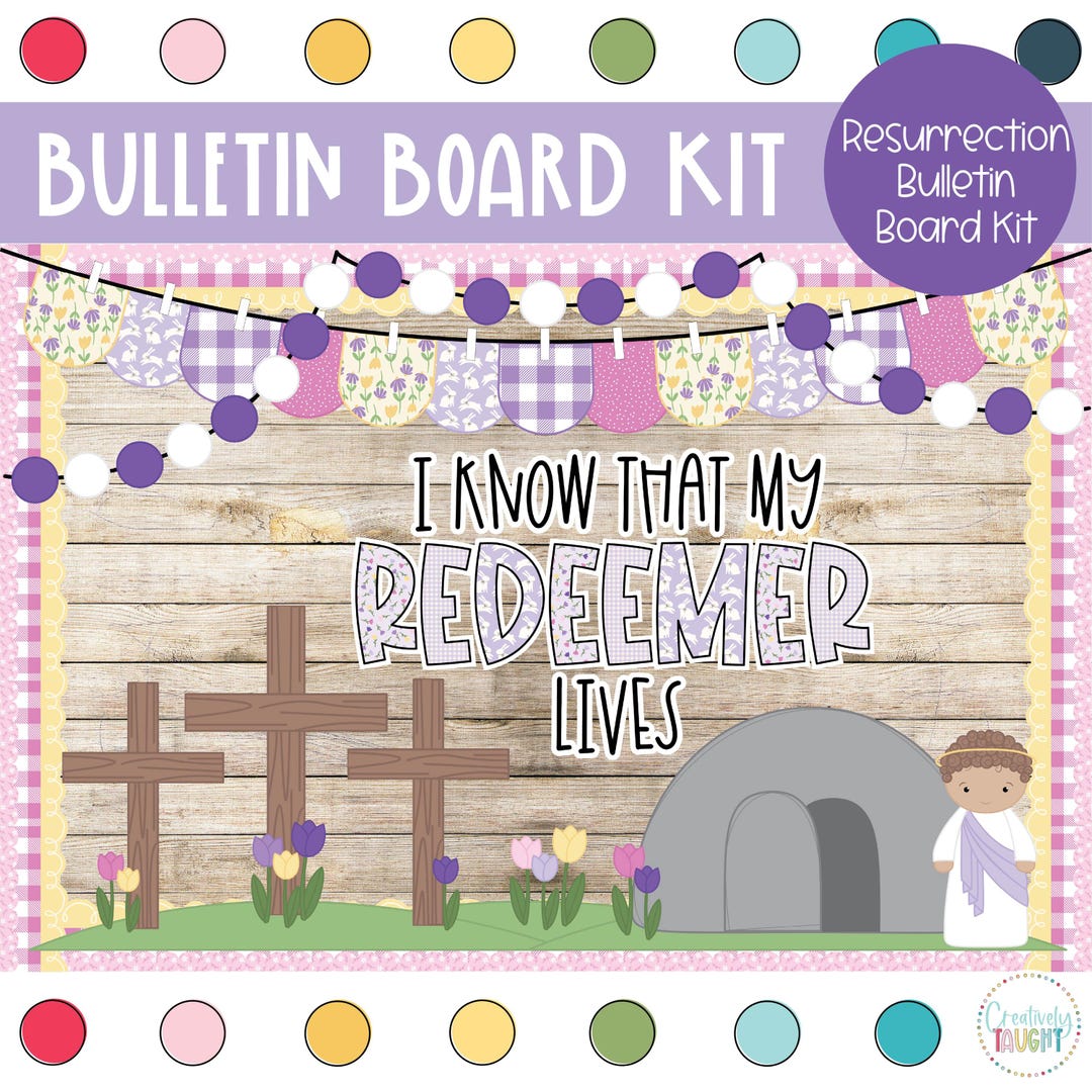 He is Risen Easter Bulletin Board Kit: Classroom Decor (digital ...