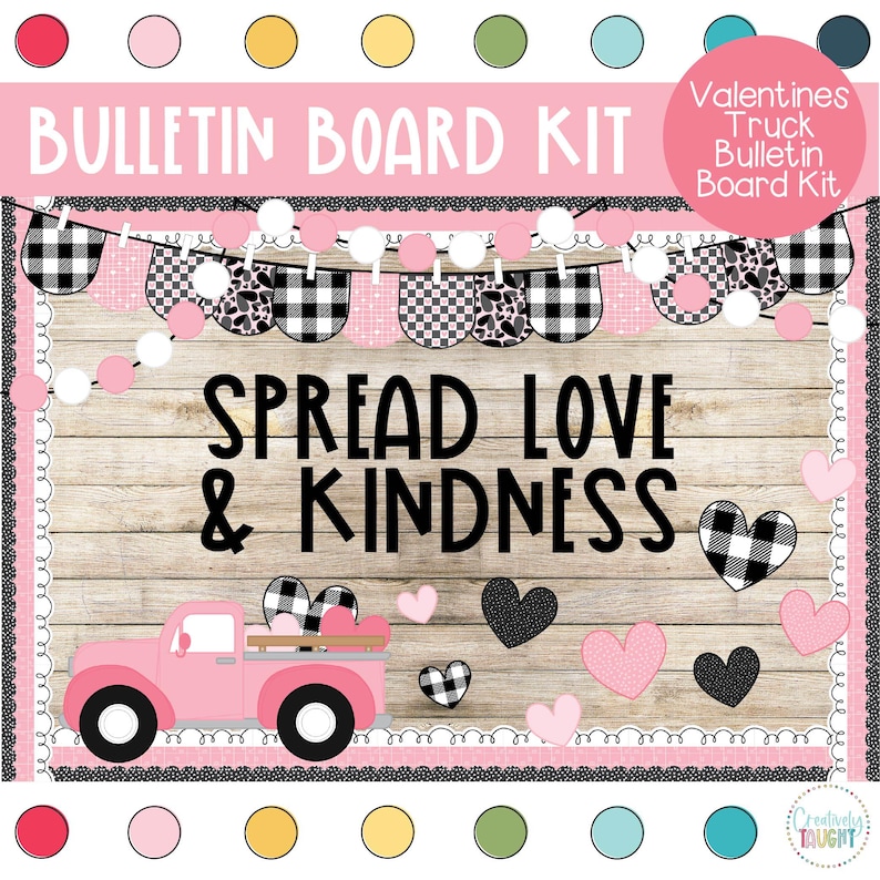 Loads of Love - Valentines Truck - February Bulletin Board Kit - Etsy