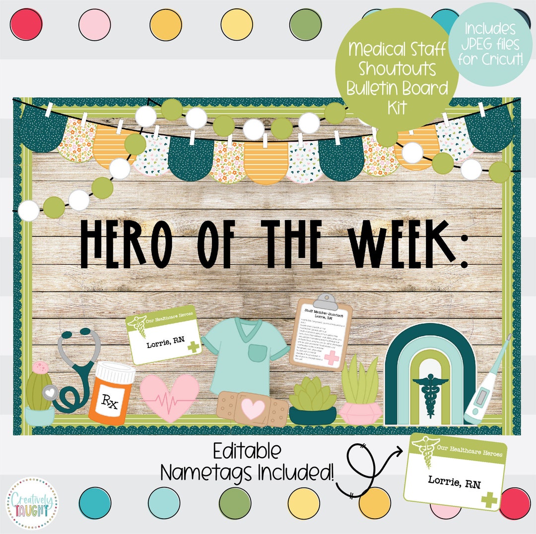 Medical Staff Shoutout Display Healthcare Heroes Nurse - Etsy
