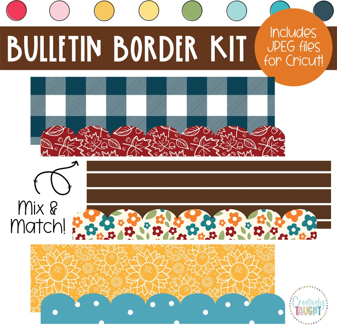 Pumpkin Patch Fall Bulletin Board Borders - Etsy