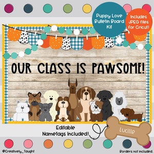Puppy Love Puppy Bulletin Board Kit - Etsy