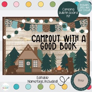 Happy Campers Library Bulletin Board Kit - Etsy