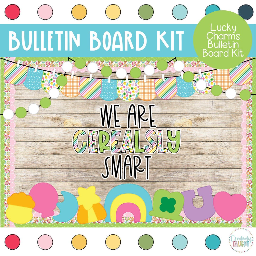 Lucky Charms - St. Patrick’s Day - March Bulletin Board Kit - Etsy
