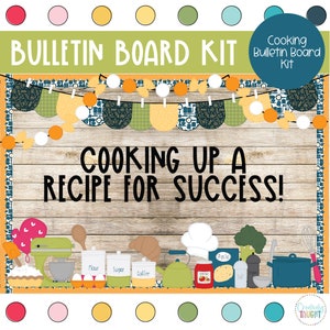 Cooking - Home Economics Bulletin Board Kit - Etsy