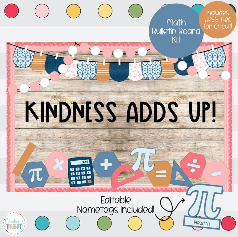 Math Classroom Decor Pi Day March Bulletin Board Kit - Etsy