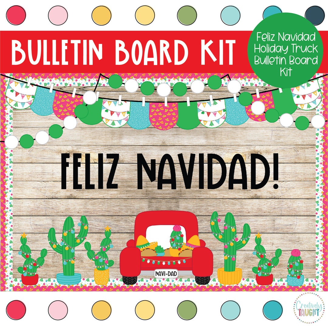 Feliz Navidad- Ethnic Christmas Bulletin Board - Etsy