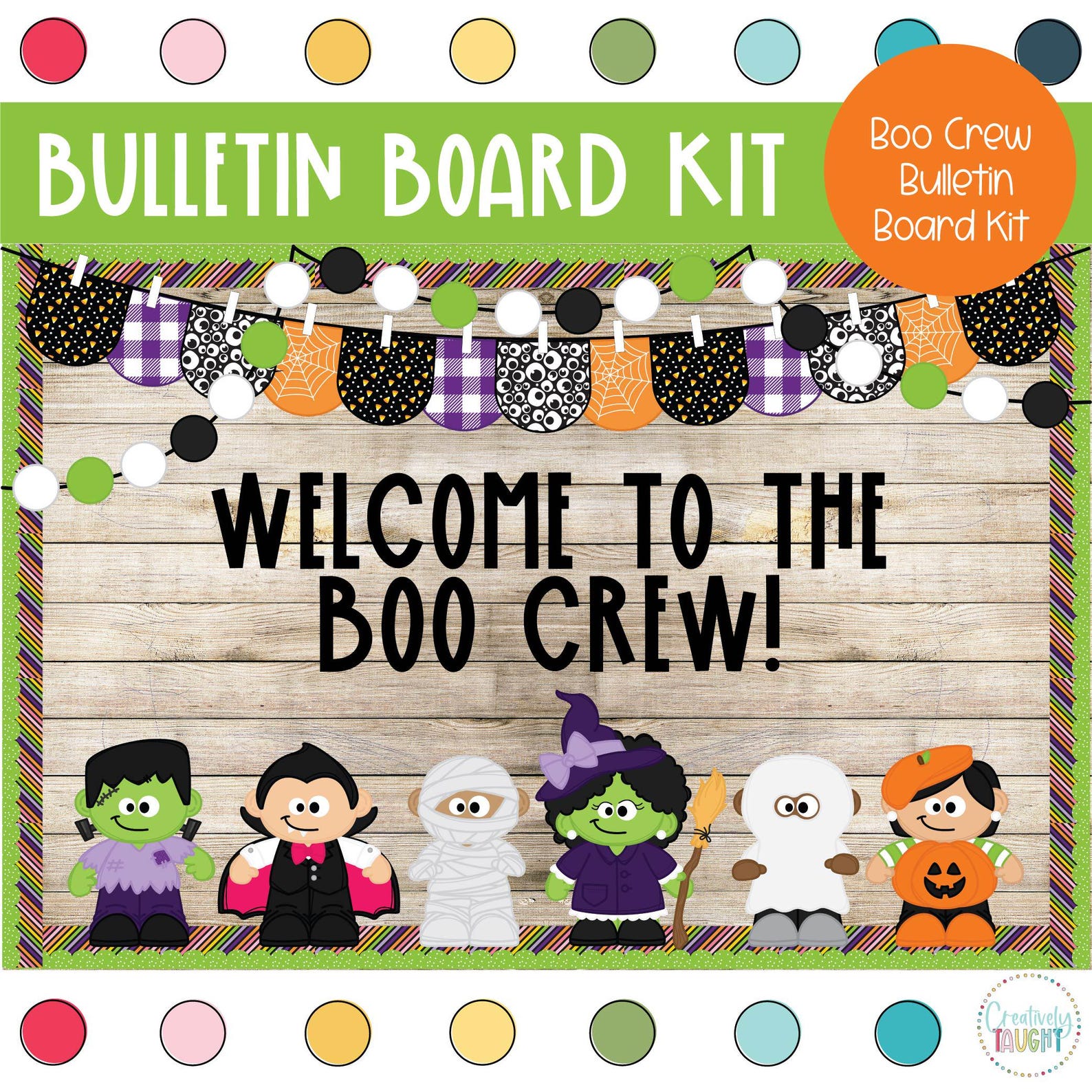 Boo Crew - Halloween Bulletin Board Kit - Etsy