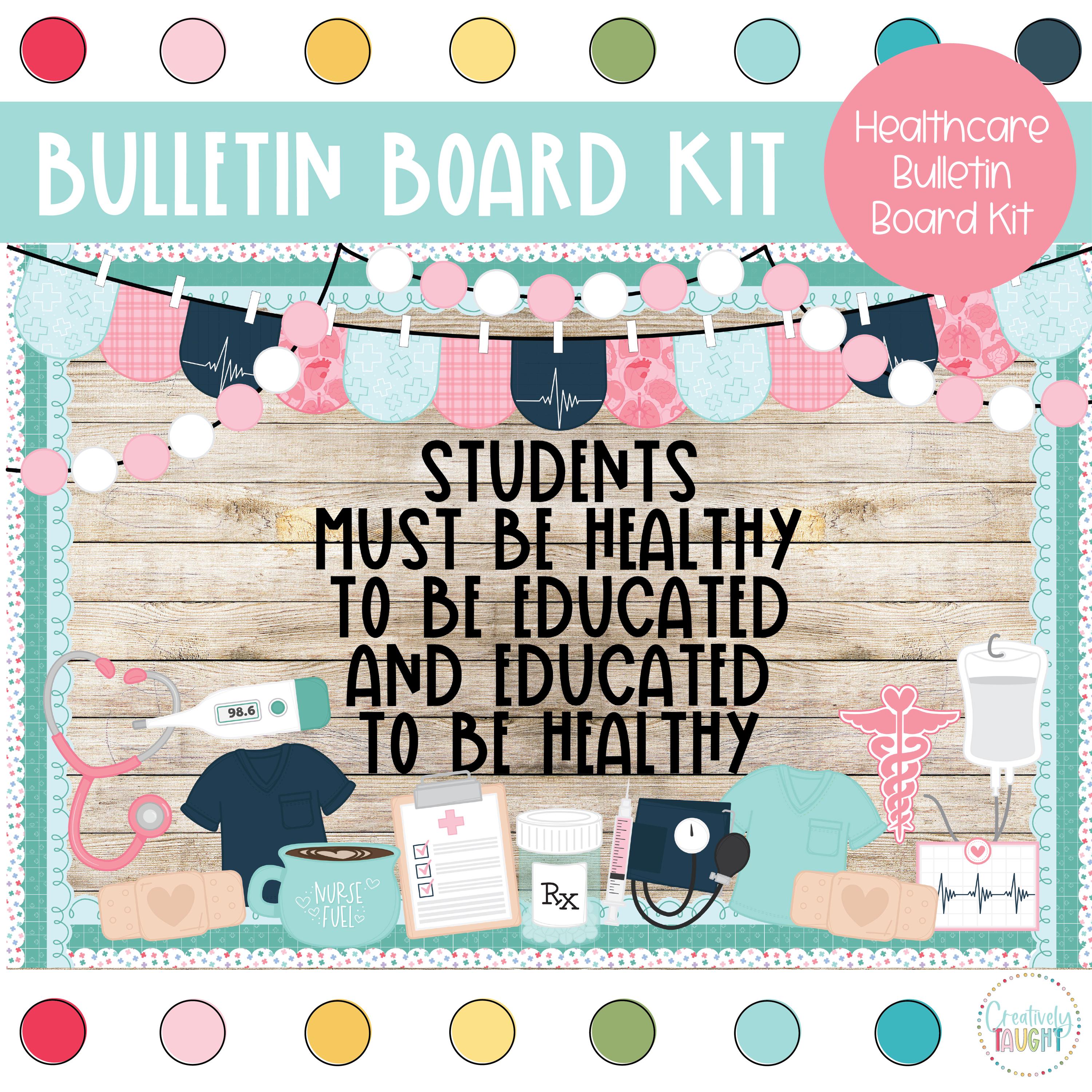 Healthcare Bulletin Board Kit: Nurse Office Decor (digital Download) - Etsy