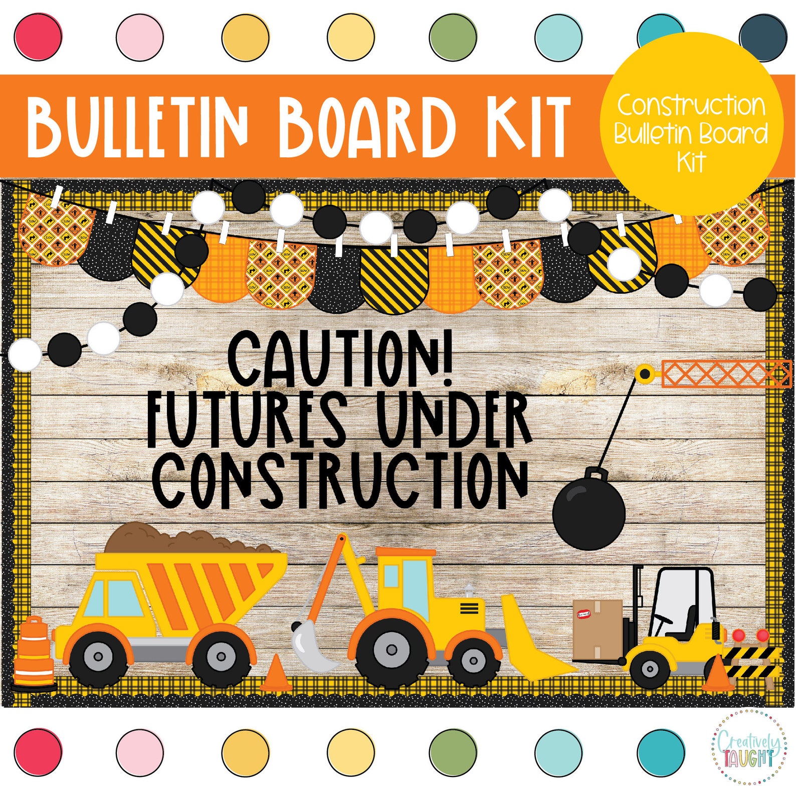 Construction Bulletin Board Kit - Etsy