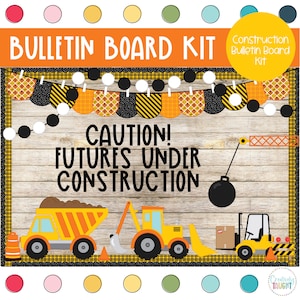Construction Bulletin Board Kit - Etsy