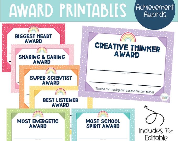 End of the Year Awards, Graduation Certificates, Preschool Awards ...