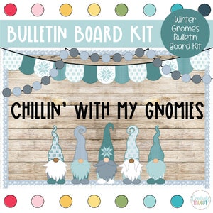 Winter Gnomes - January Bulletin Board Kit - Etsy