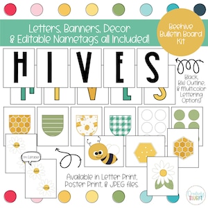 Welcome to Our Hive- Bee Kind- Back to School Bulletin Board - Etsy