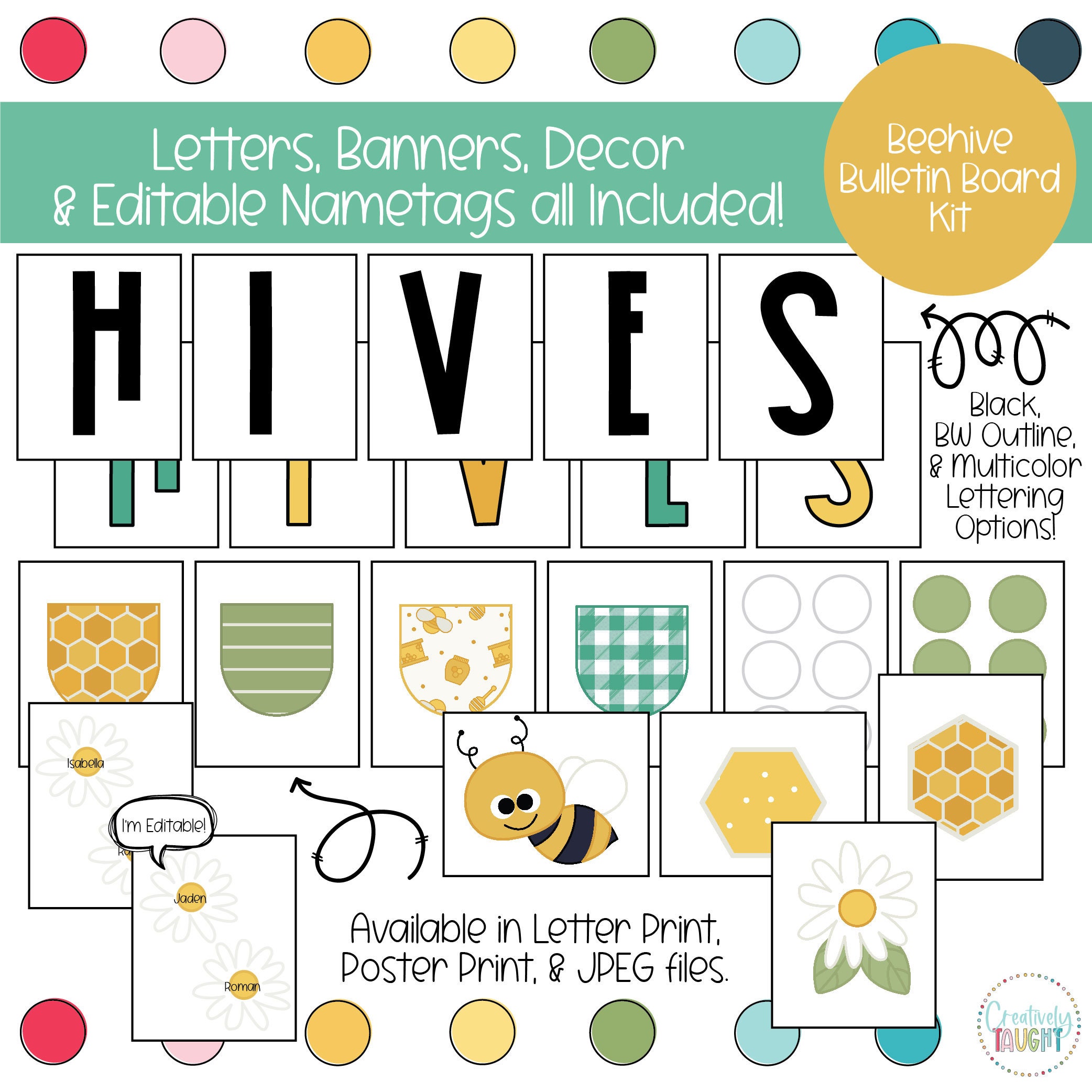Welcome to Our Hive- Bee Kind- Back to School Bulletin Board - Etsy
