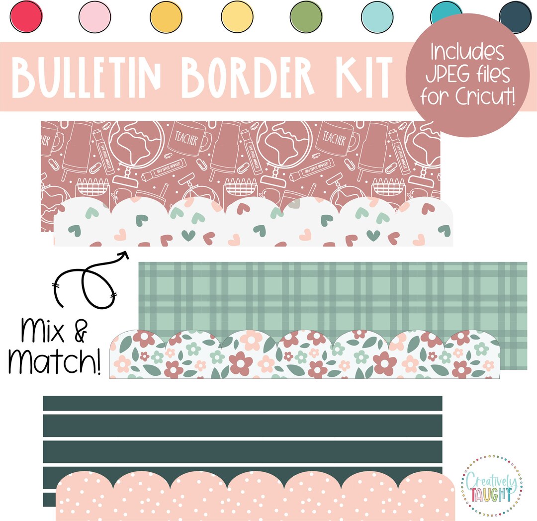 Teacher Appreciation - Teacher Lounge Bulletin Board Borders - Etsy