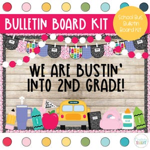 Back to School Bus August Bulletin Board Kit - Etsy
