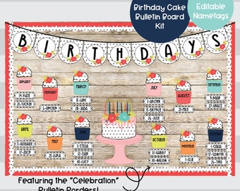 BULLETIN BOARD KIT Happy Birthday Display Positive Classroom Community ...