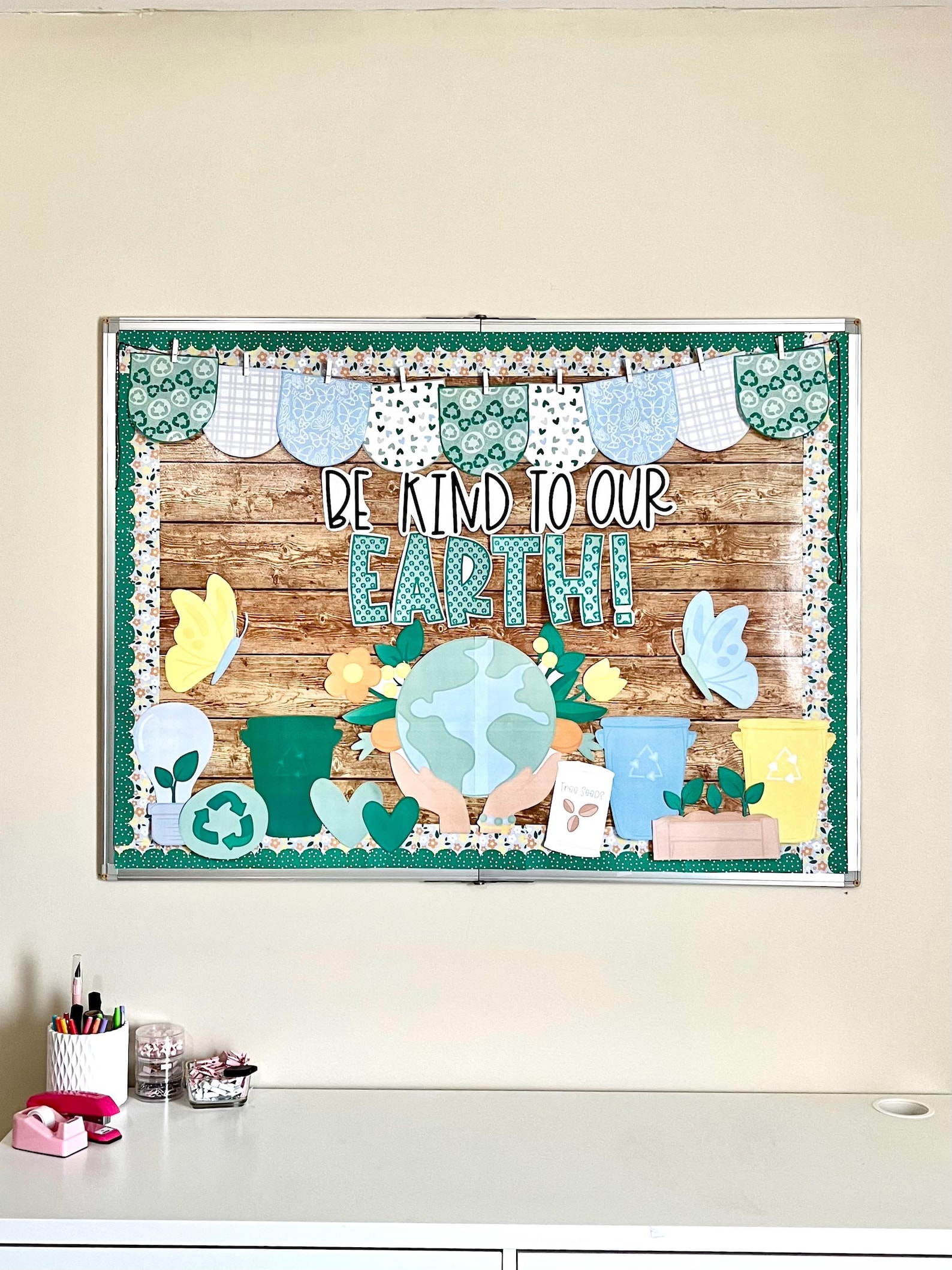 Earth Day - Environmental Science - April Bulletin Board Kit - Etsy