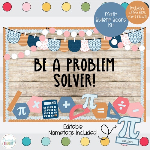 Math Classroom Decor Pi Day March Bulletin Board Kit - Etsy