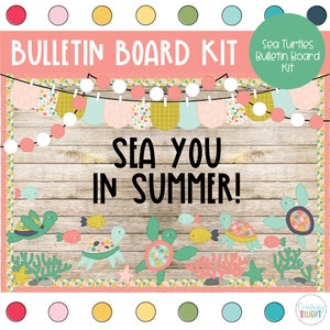 Sea Turtles - Ocean - Under the Sea - Back to School Bulletin Board - Etsy