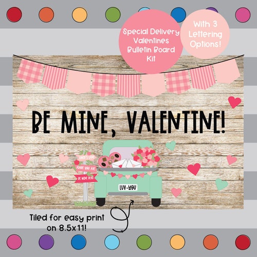 Loads of Love Valentines Bulletin Board Kit - Etsy