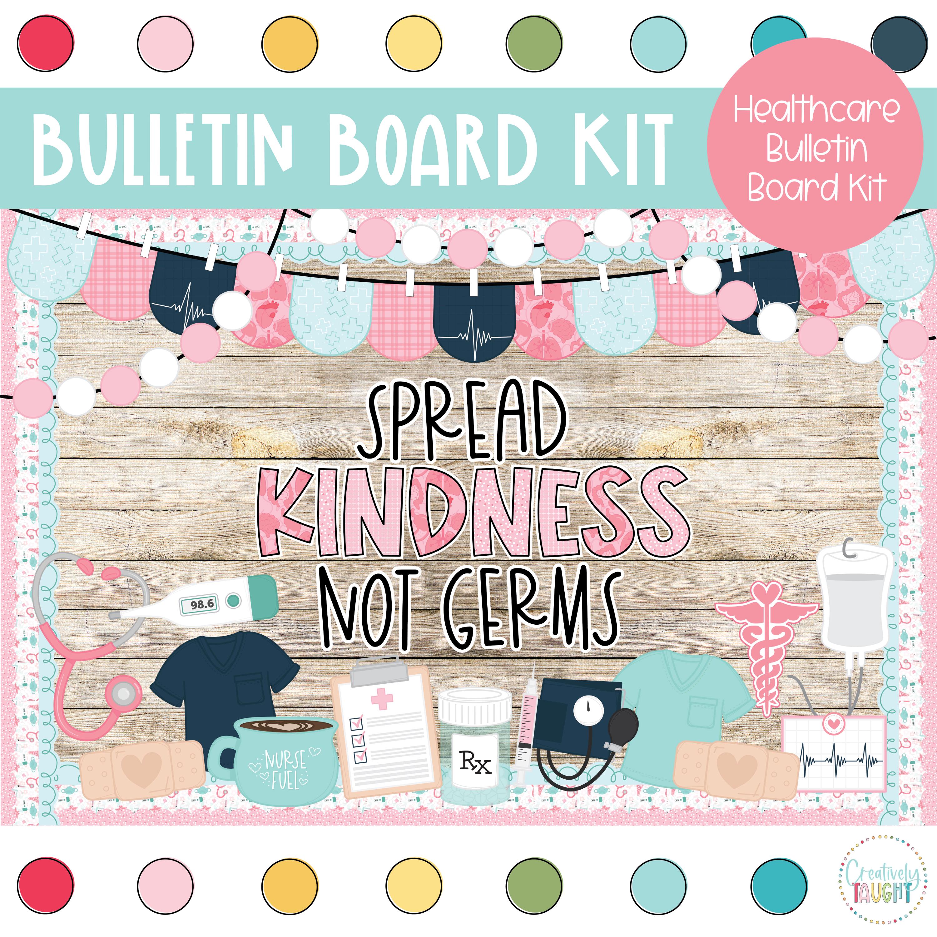 Healthcare Bulletin Board Kit: Nurse Office Decor (digital Download) - Etsy