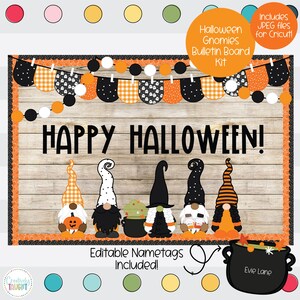 Halloween Gnomies Fall Halloween Bulletin Board Kit - Etsy