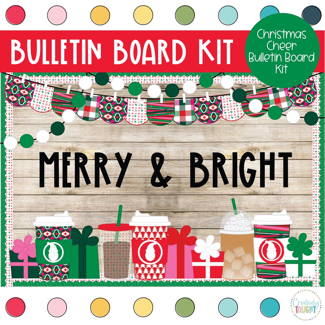 Christmas Coffee- Winter - December Bulletin Board - Etsy