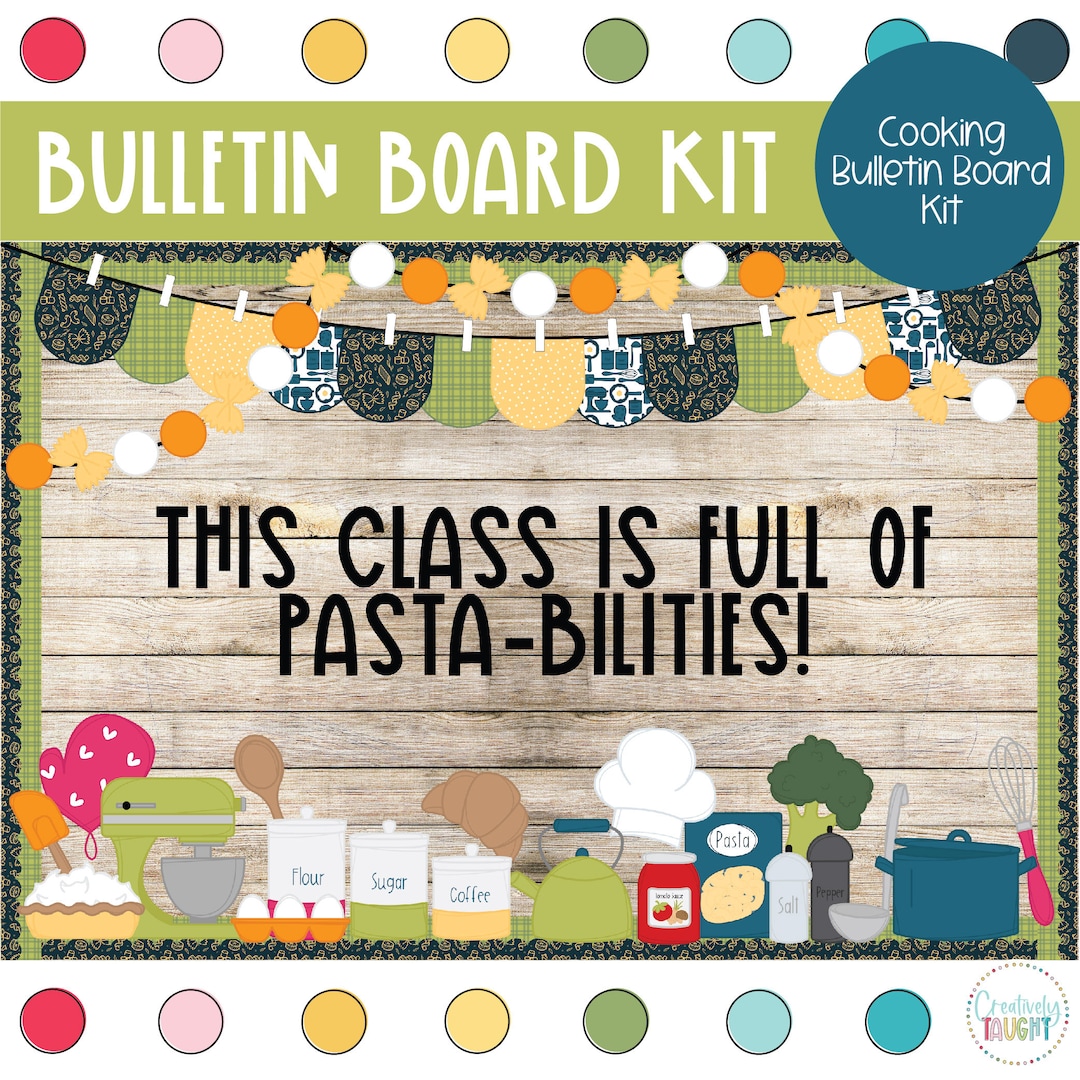Cooking - Home Economics Bulletin Board Kit - Etsy