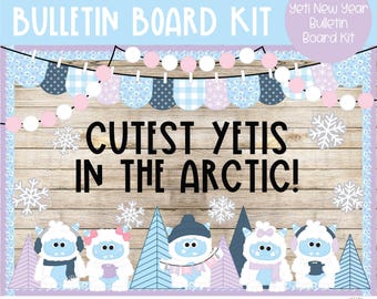 New Year Bulletin Board Kit New Year New You January Bulletin Board Kit ...
