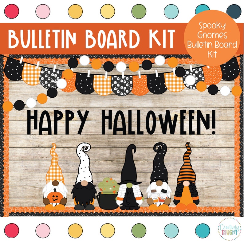 Halloween Gnomies - Fall - Halloween - Bulletin Board Kit - Etsy