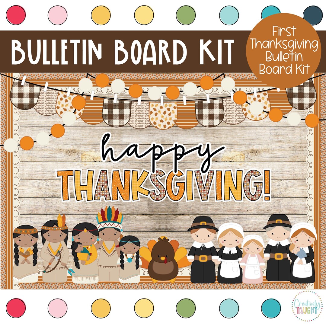 Pilgrims & Native Americans First Thanksgiving - Fall - November ...