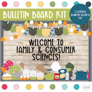 Cooking - Home Economics Bulletin Board Kit - Etsy