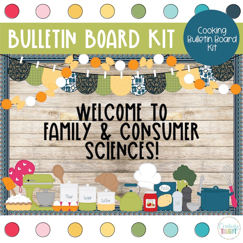 Cooking - Home Economics Bulletin Board Kit - Etsy