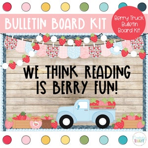 Berry Sweet Truck - Strawberry - Summer Bulletin Board Kit - Etsy