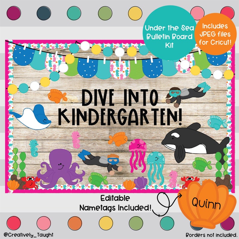 Ocean Under the Sea Back to School Bulletin Board - Etsy