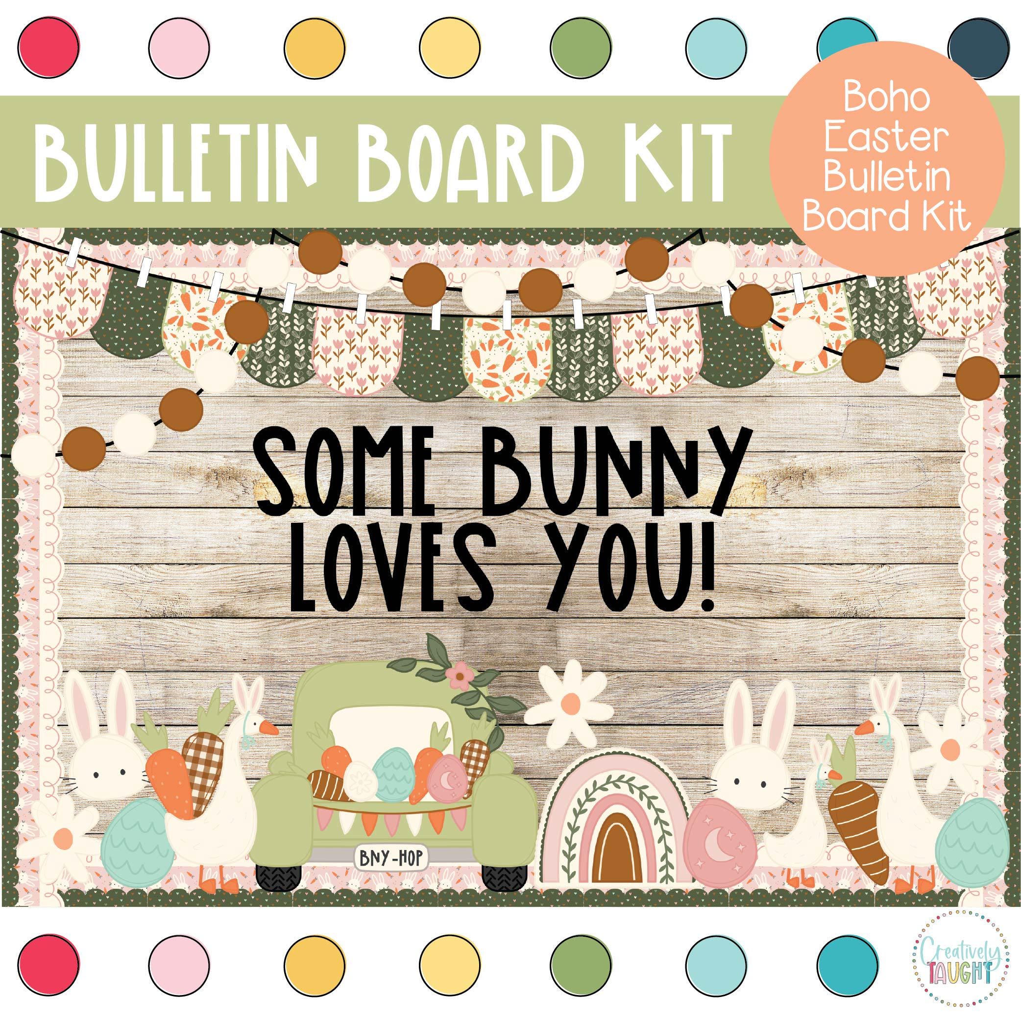 Boho Easter Bulletin Board Kit: Truck Decor (digital Download) - Etsy